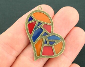 Stained glass charm | Etsy