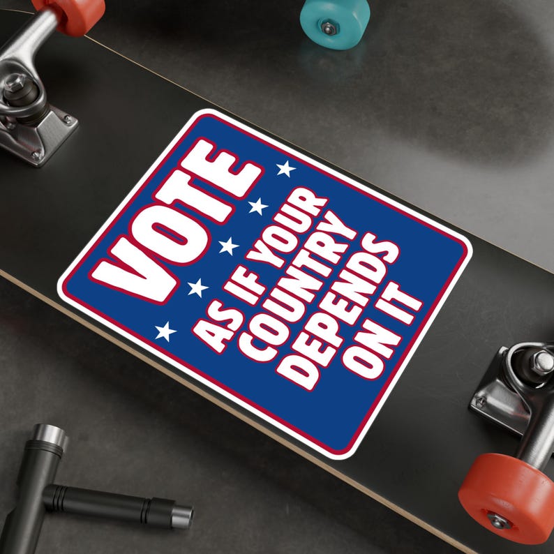 Vote Reminder Kiss-cut Vinyl Decals | Patriotic Wall Art, Election ...