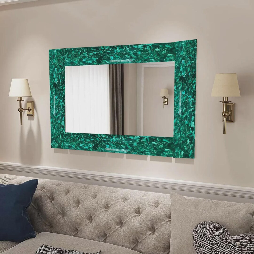 Handmade Malachite Rectangle Wall Mirror – Spiritual Home Decor - Etsy
