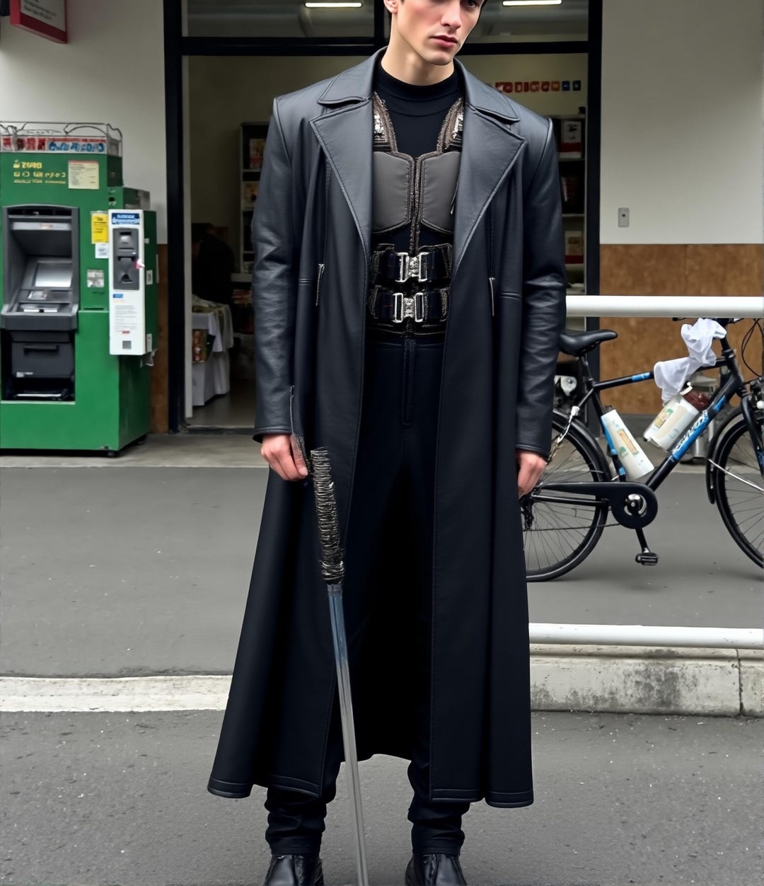Wesley Snipes Blade Trinity Black Leather Coat – Trench Style - Etsy