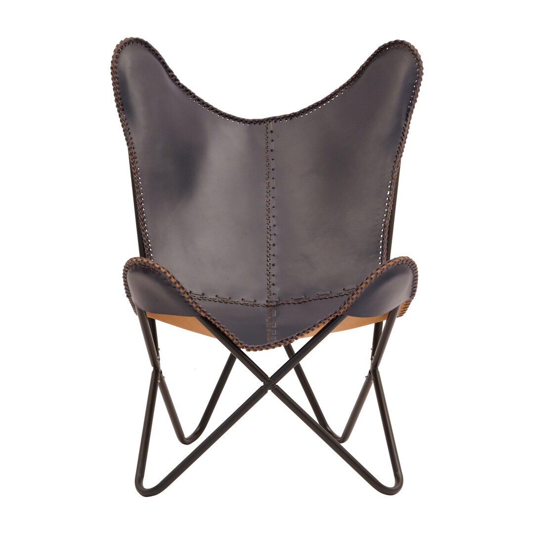 Leather Blue Butterfly Chair, Leather BKF, Living Room Luxury, Relaxing ...