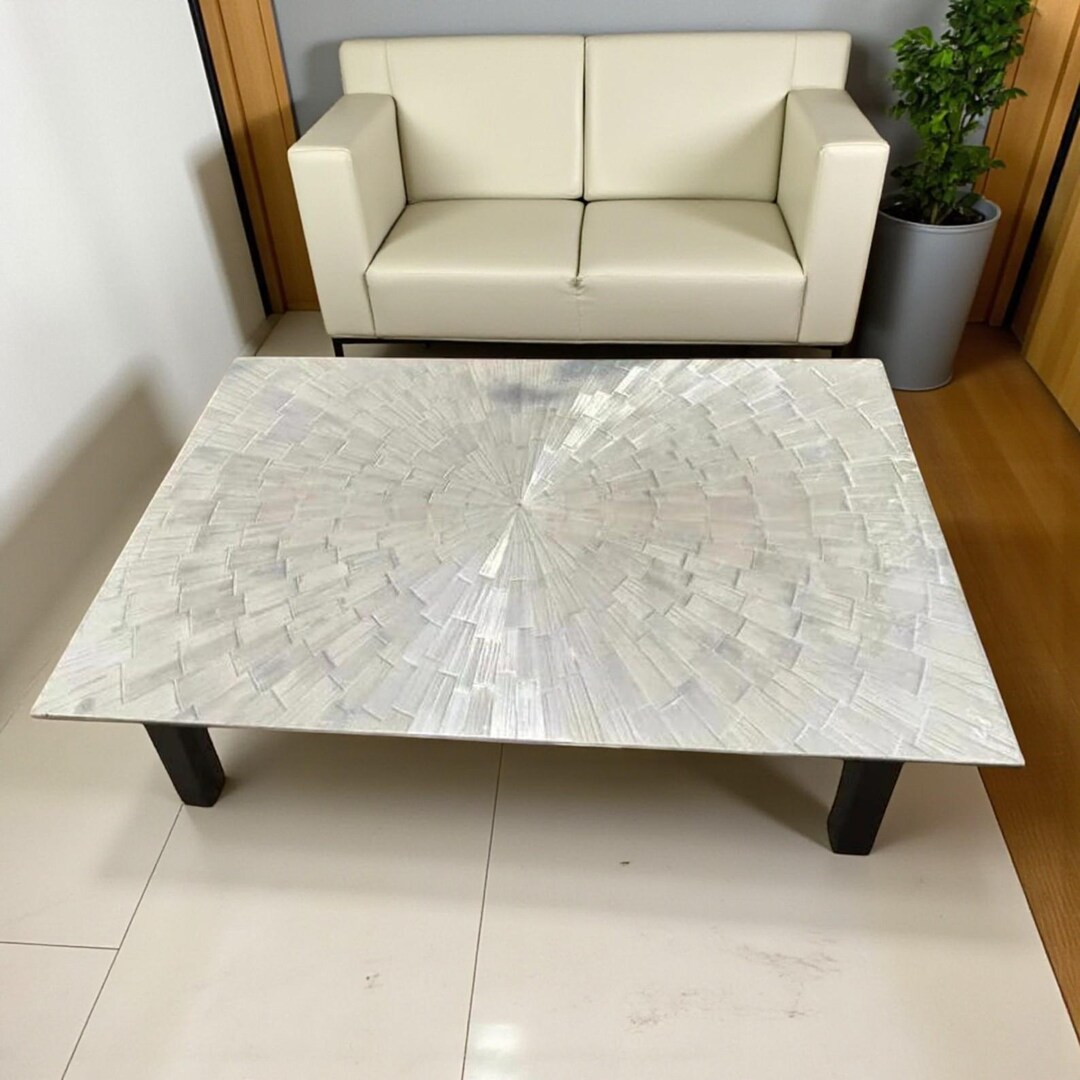 Selenite Stone Dining Table: Modern Sunburst Gemstone Furniture - Etsy