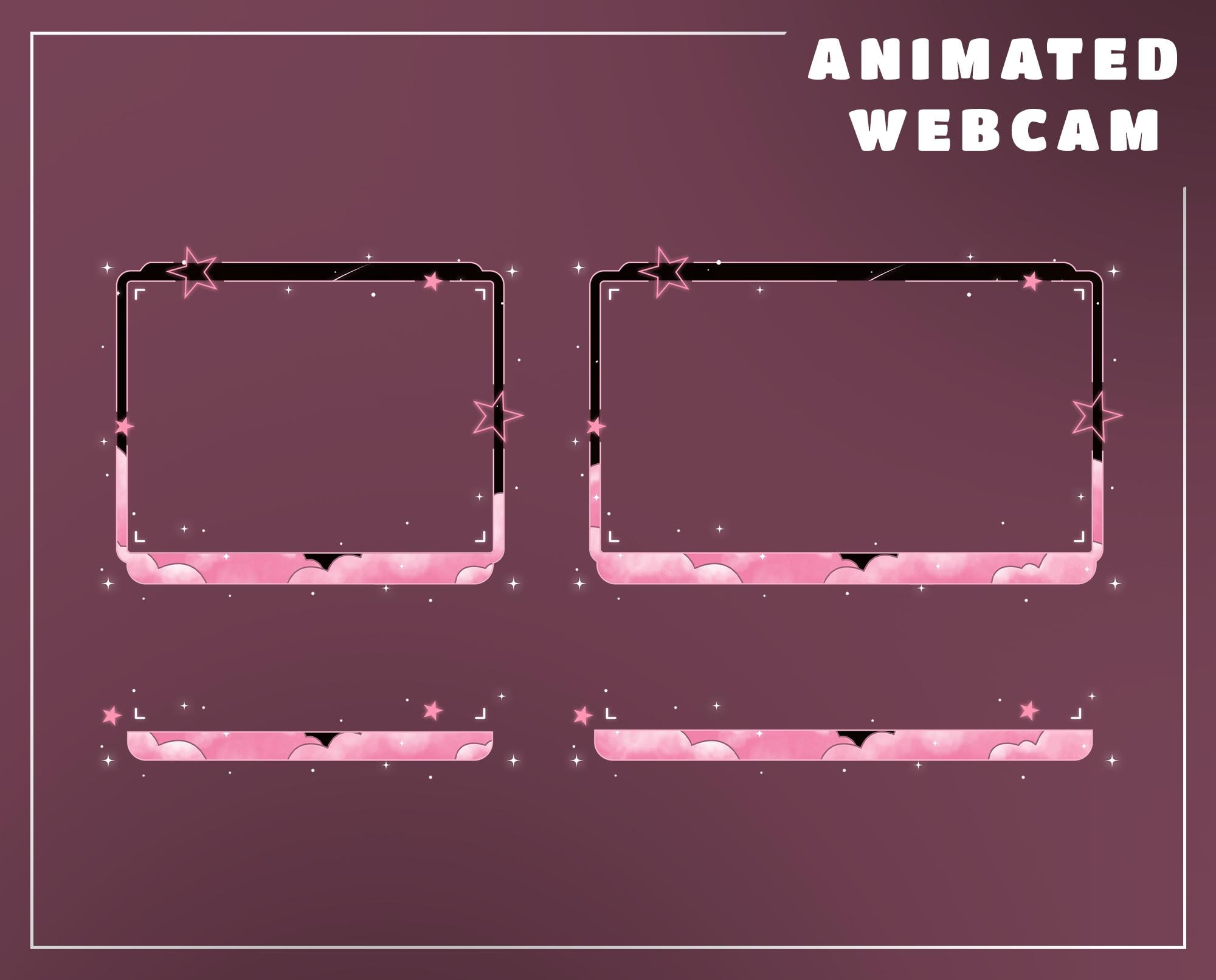 Starlit Clouds Stream Overlay for Streamers – Fully Animated + Setup ...