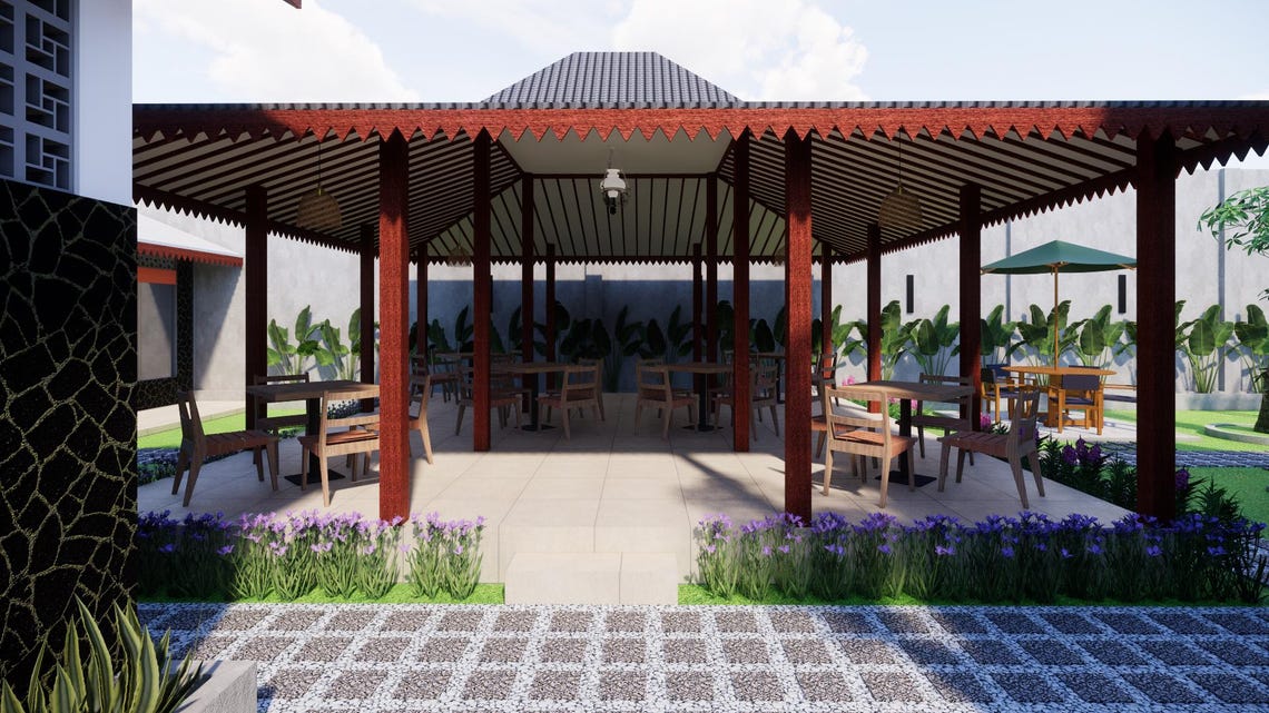 Custom Outdoor Restaurant Design, Outdoor Garden Café Patio Design ...