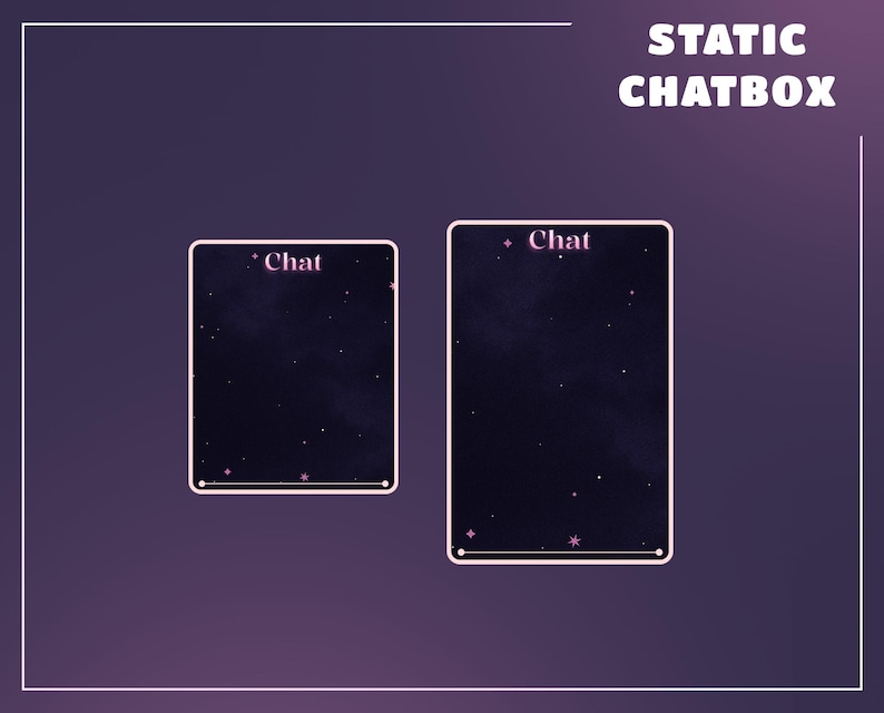 Animated Starlight Stream Overlay: Celestial Twitch Screens (digital ...
