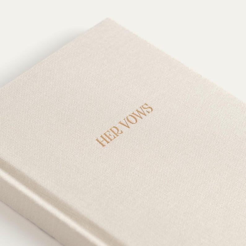 His & Hers Wedding Vow Books - Etsy