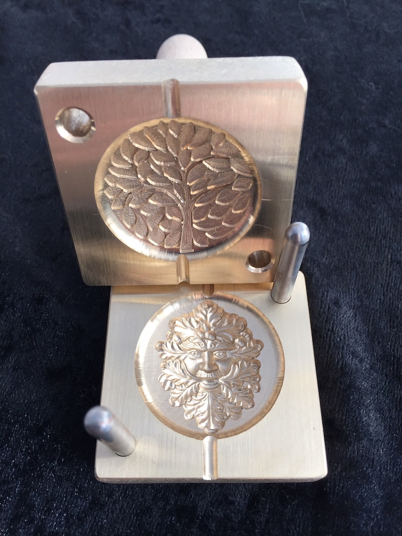 Green Man Lampwork Press Tool | Etsy