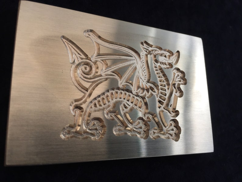 Welsh Dragon Roll up Lytho Plate 3x2 Inch 76x51mm | Etsy