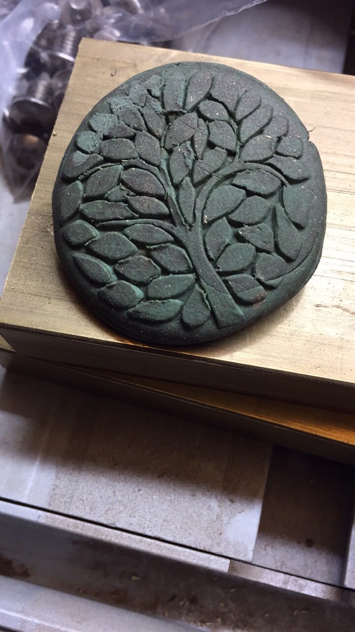 Green Man Lampwork Press Tool - Etsy UK