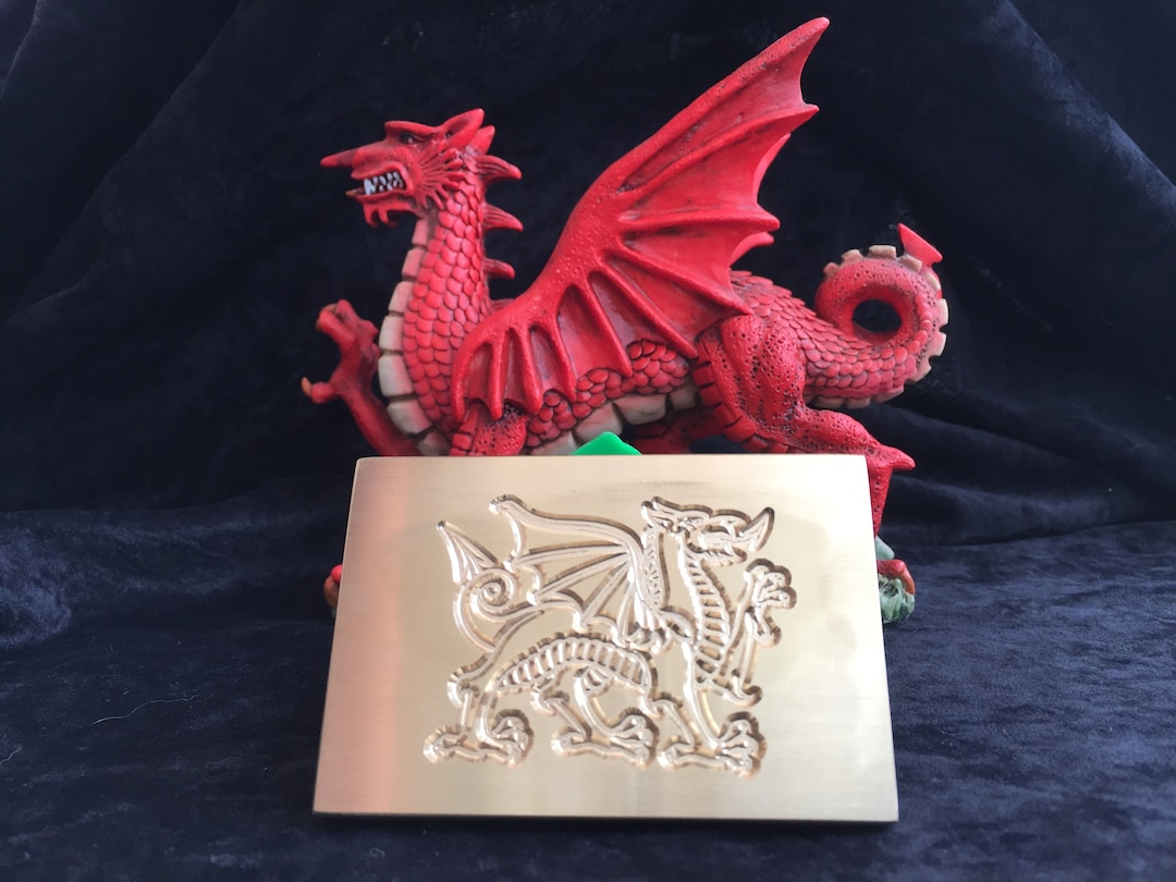 Welsh Dragon Roll up Lytho Plate 3x2 Inch 76x51mm - Etsy