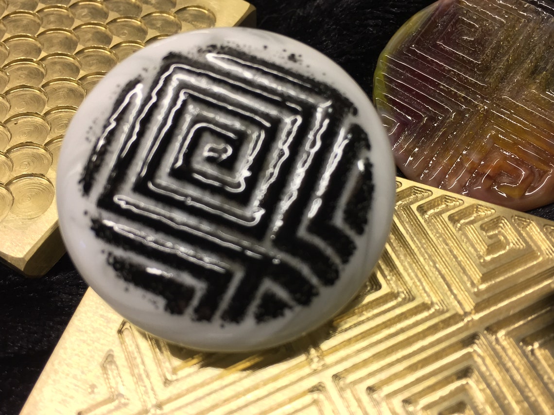 Texture Plate Trio - Scales - Honeycomb - Aztec Maze - for Hot Glass ...