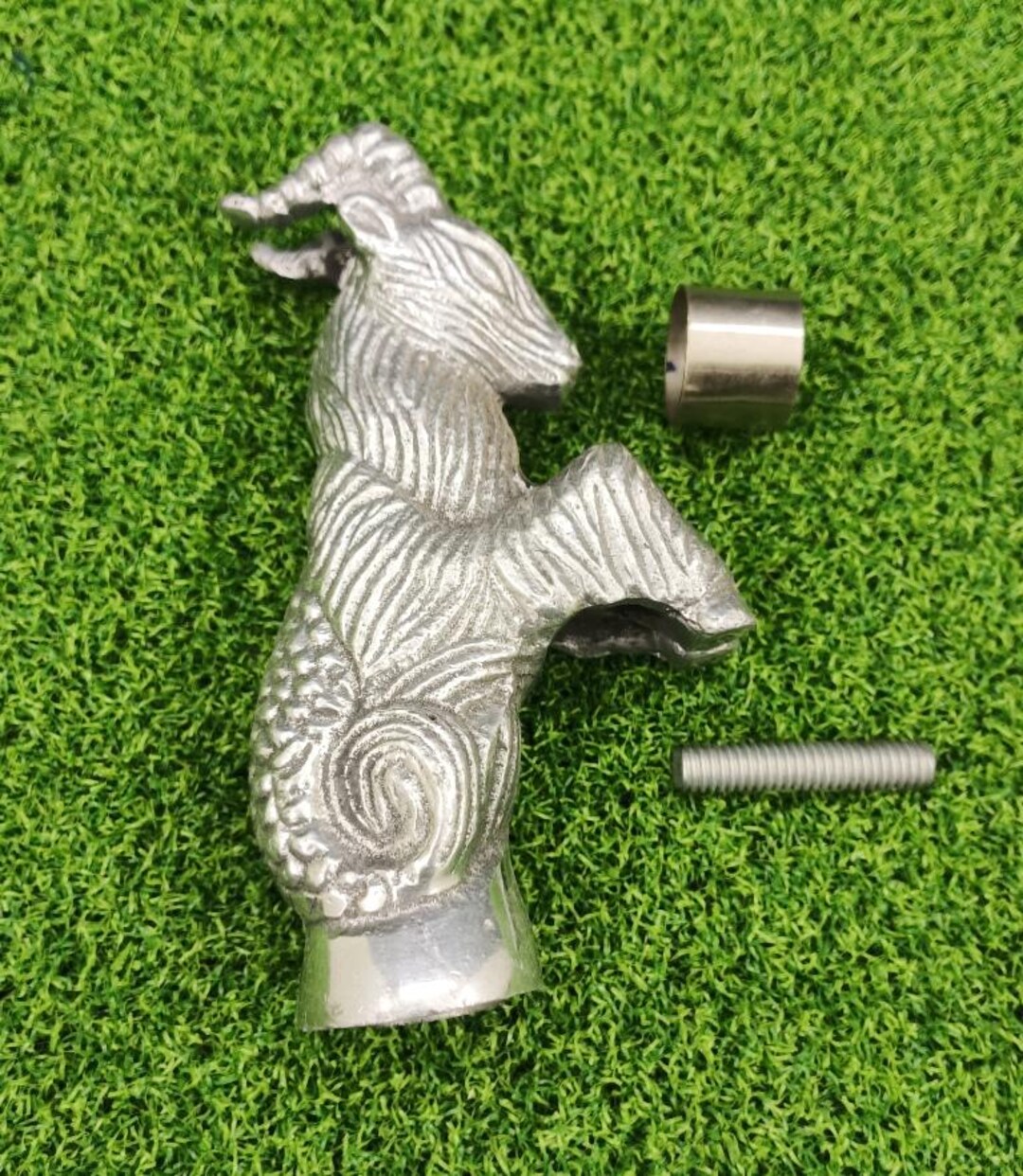 Walking Stick Goat Head Handle, Nautical Wooden Walking Stick Cane for ...