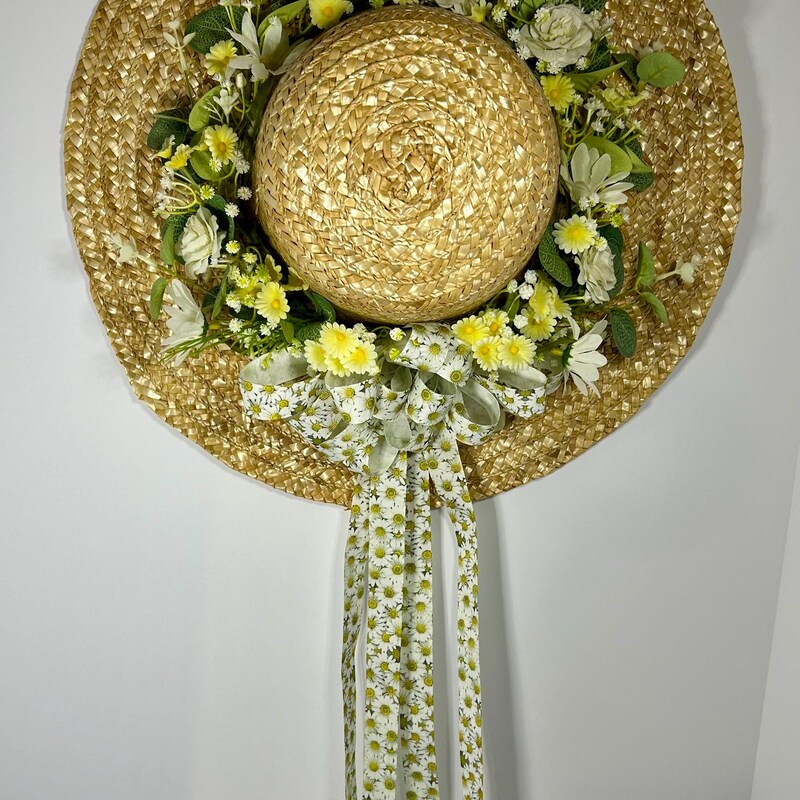 Straw Bonnet - Etsy