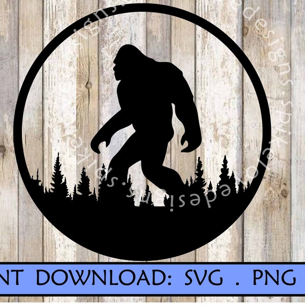 Sasquatch Camping Svg - Etsy