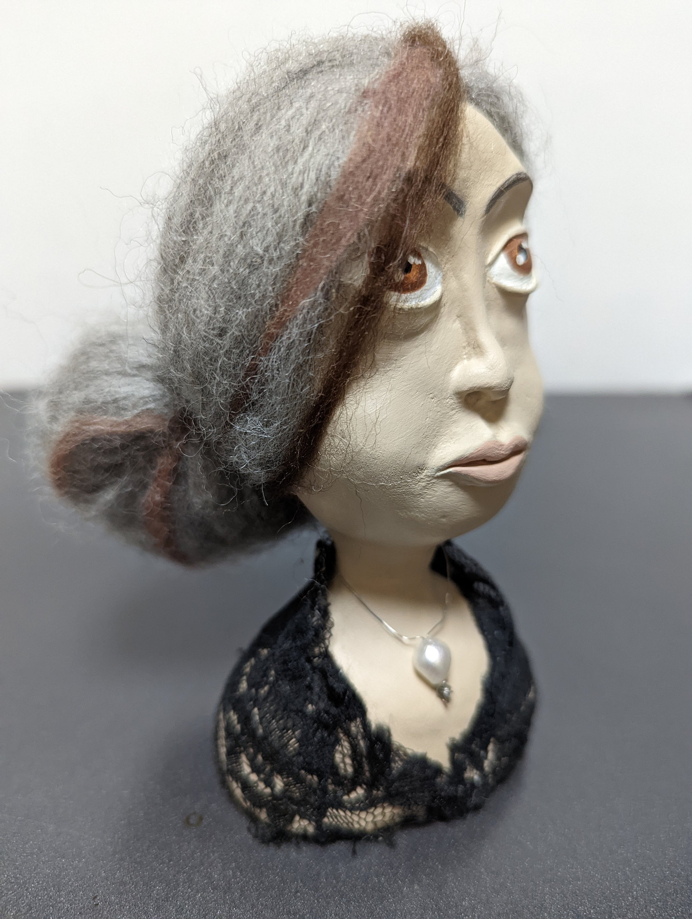 African American Black Art Doll Sculpture OOAK Original Handmade Paper ...