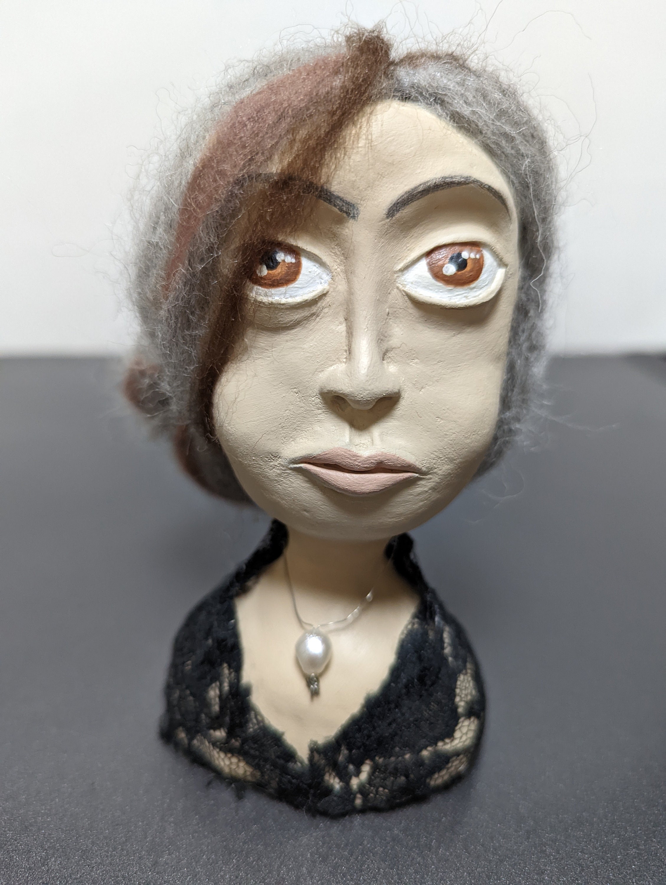 OOAK African American Art Doll Sculpture, Paper Clay Figurine - Etsy