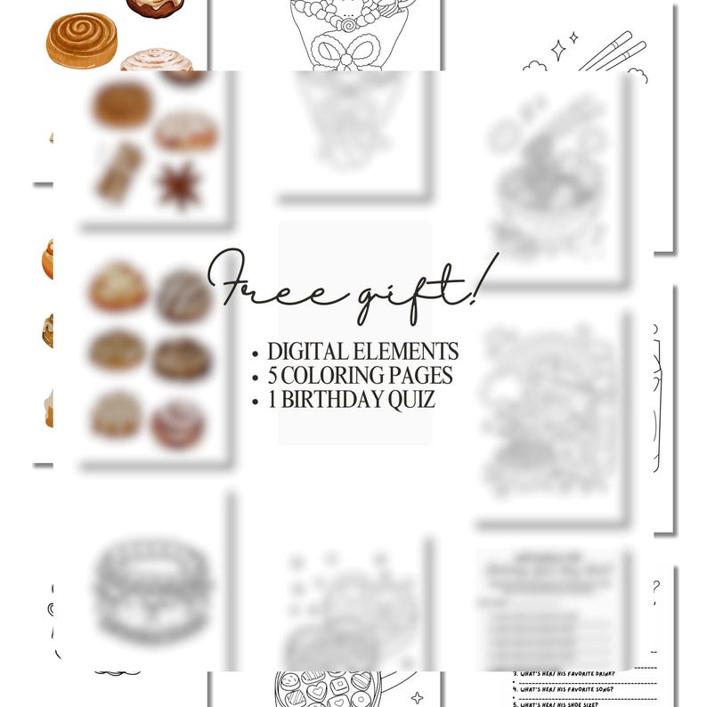 Cinnabon Birthday Invitation | Customizable Printable Template ...