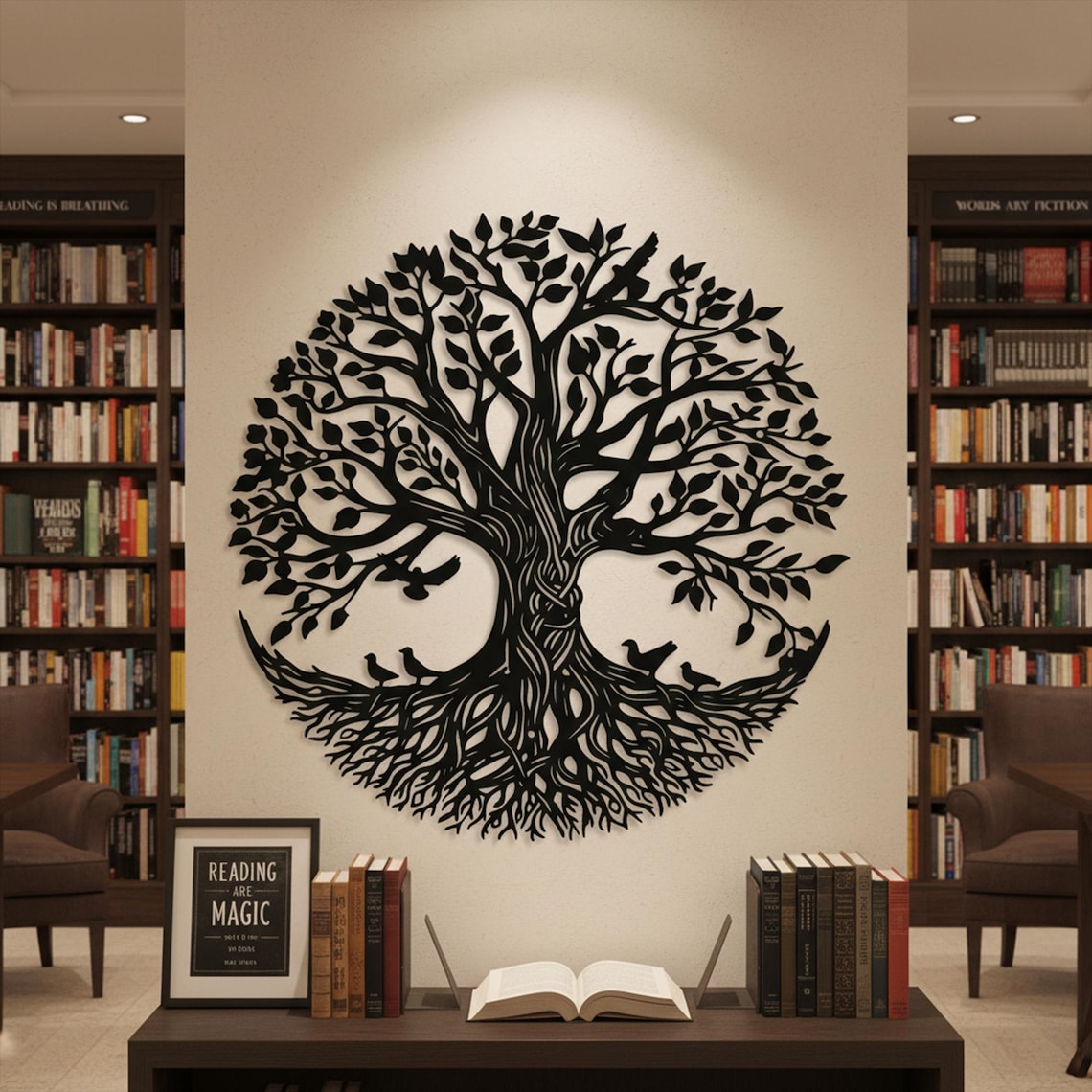 Tree Of Life Metal Wall Decor Circular Nature Tree Metal Art Tree Of