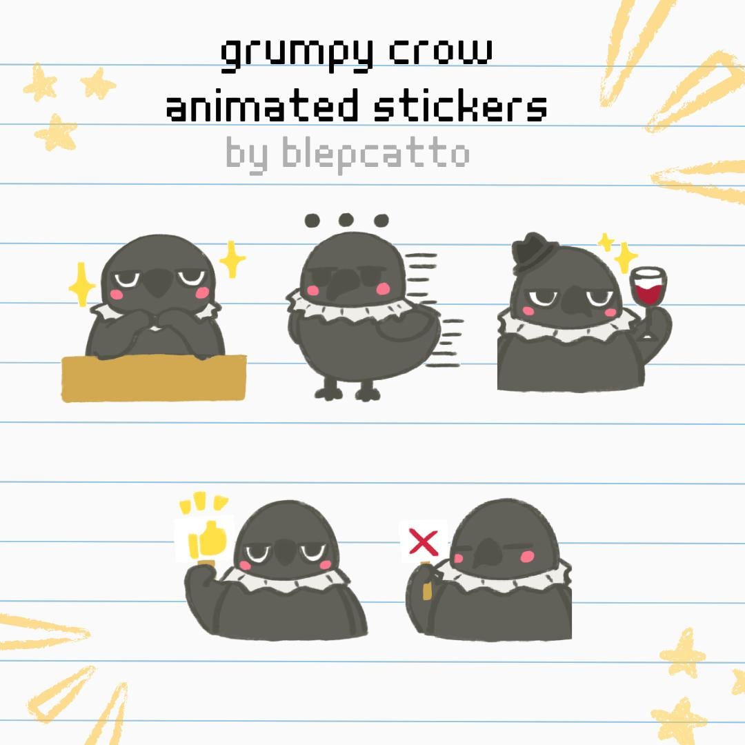 Sylus Grumpy Crow Love and Deepspace Digital Stickers | Animated ...