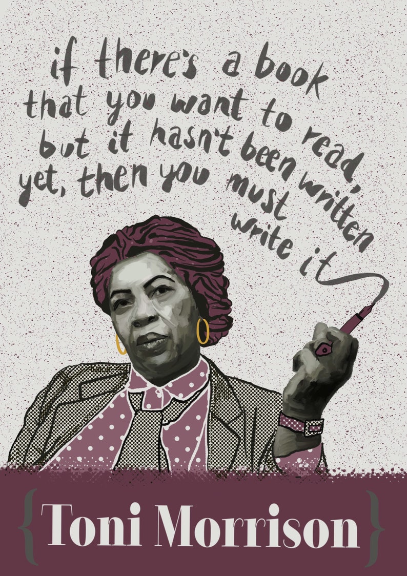 Toni Morrison Poster - Etsy