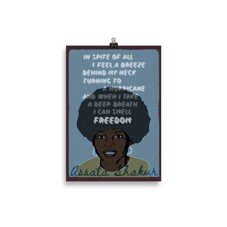 I Can Smell Freedom Poster Assata Shakur - Etsy