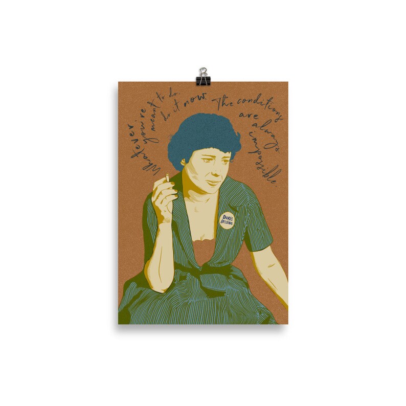Doris Lessing Do It Now Poster - Etsy