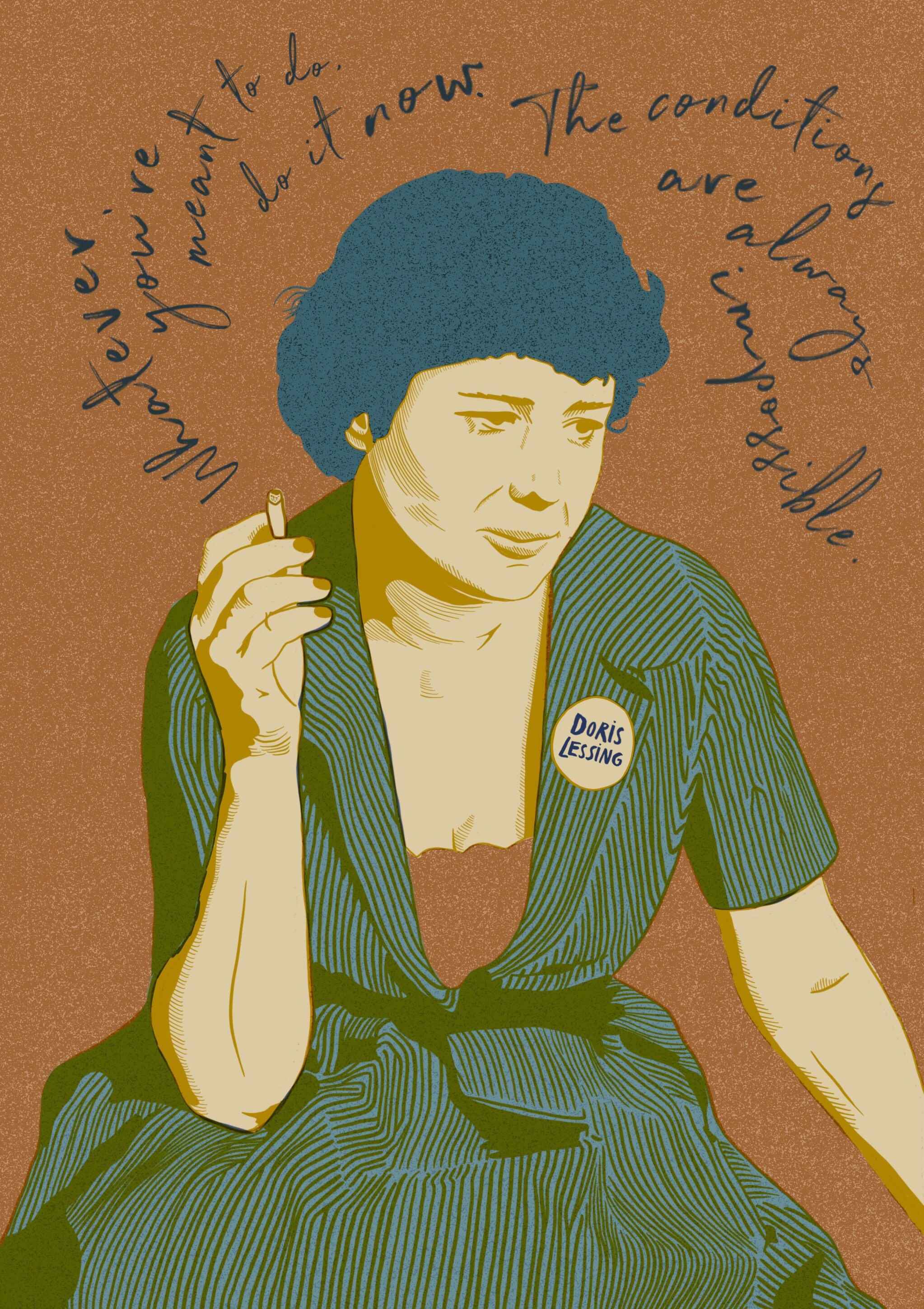 Doris Lessing Do It Now Poster - Etsy