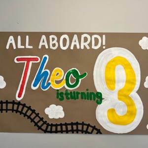 Custom Hand-painted Banner | Any Occasion | Personalized Birthday, Baby ...