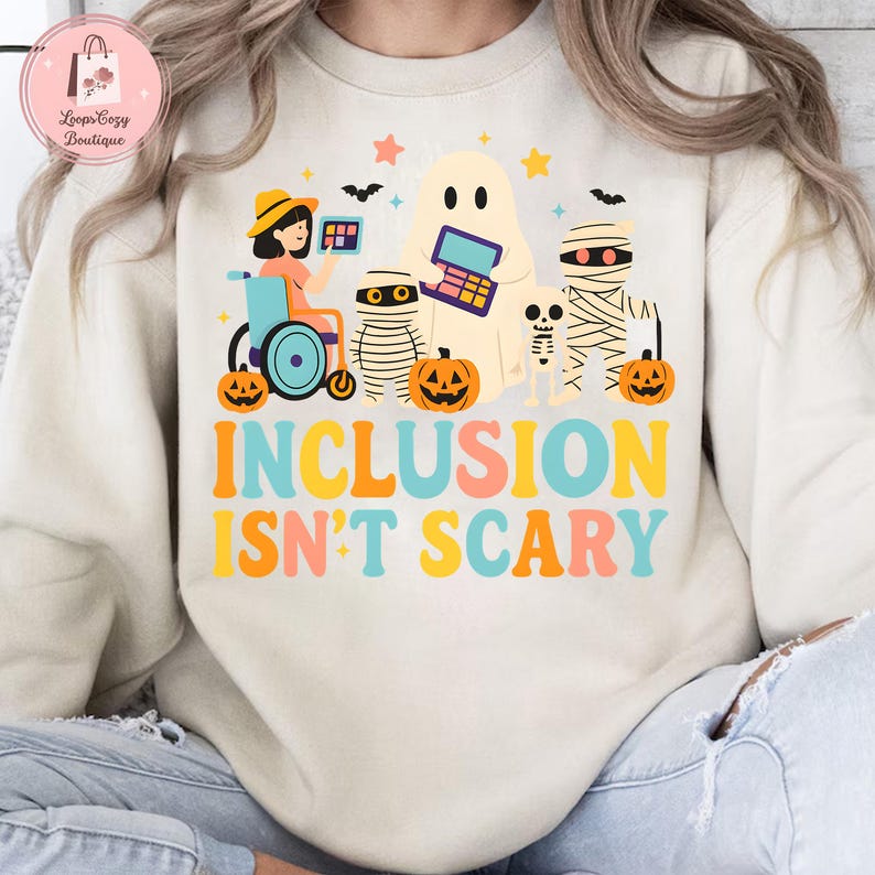 Inclusion Isn't Scary Png, SLP Halloween Png, Sped Teacher Png,skeleton ...