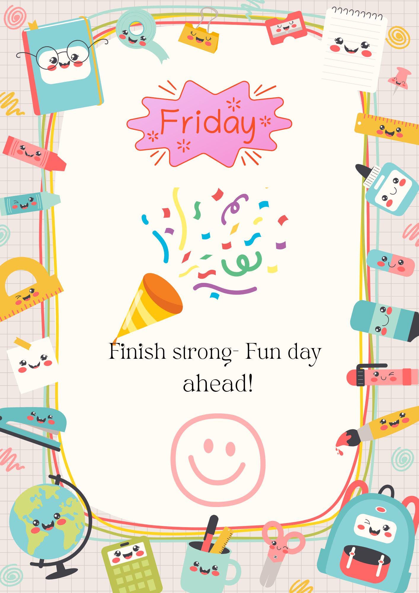 Days of the Week Educational Poster – Colorful Kids' Learning Printable ...