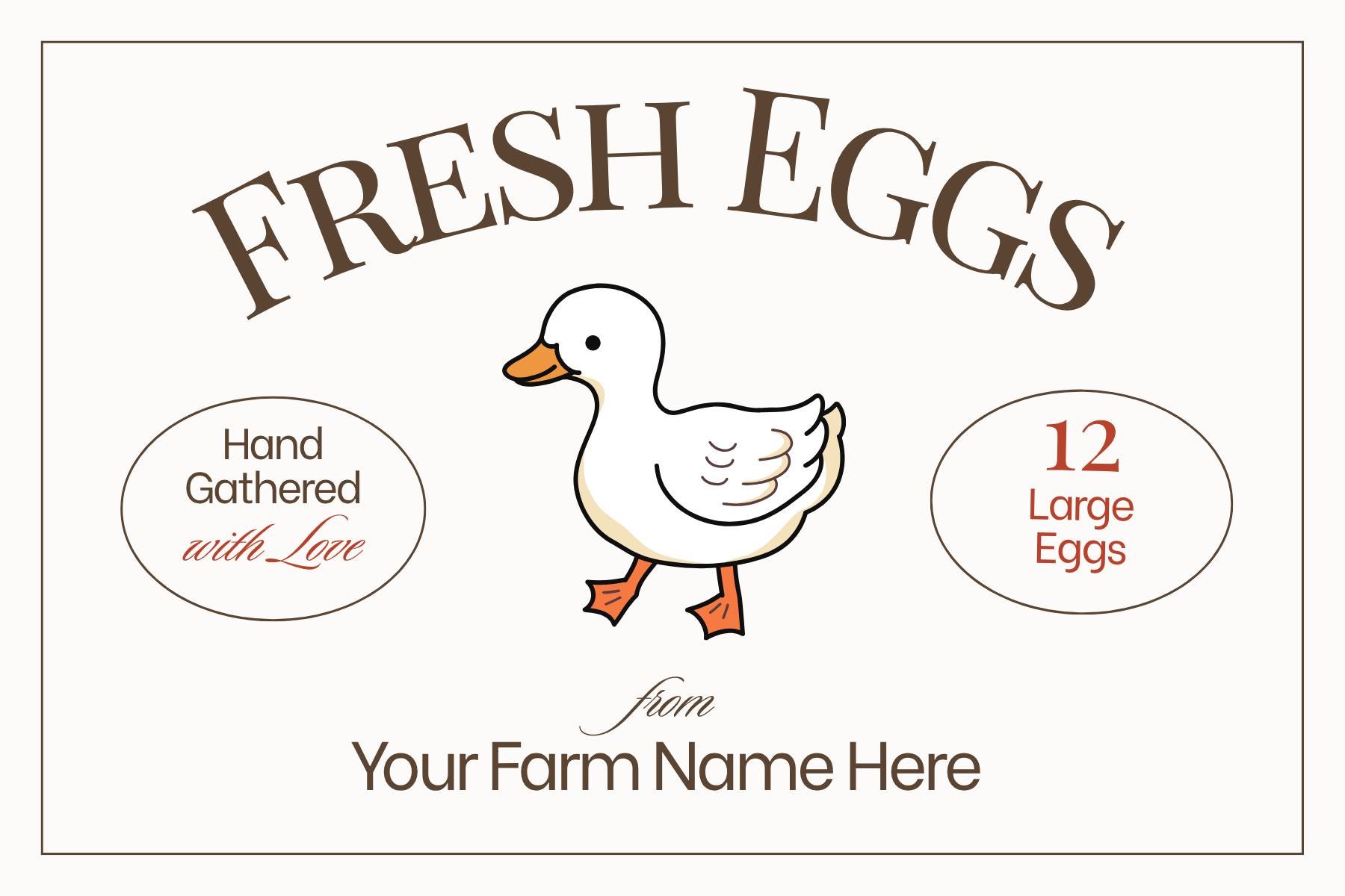 Custom Egg Carton Stickers • Personalized Farm Name Labels • Waterproof ...