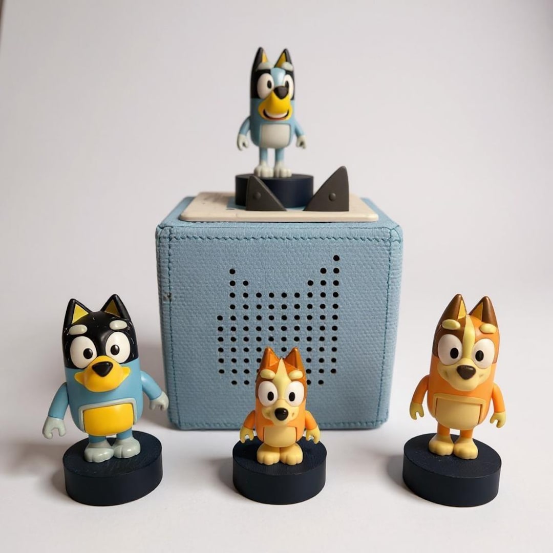 BLUEY FAMILY BUNDLE! Bluey Bingo Chilli, Bandit Tonie for Kids Each ...