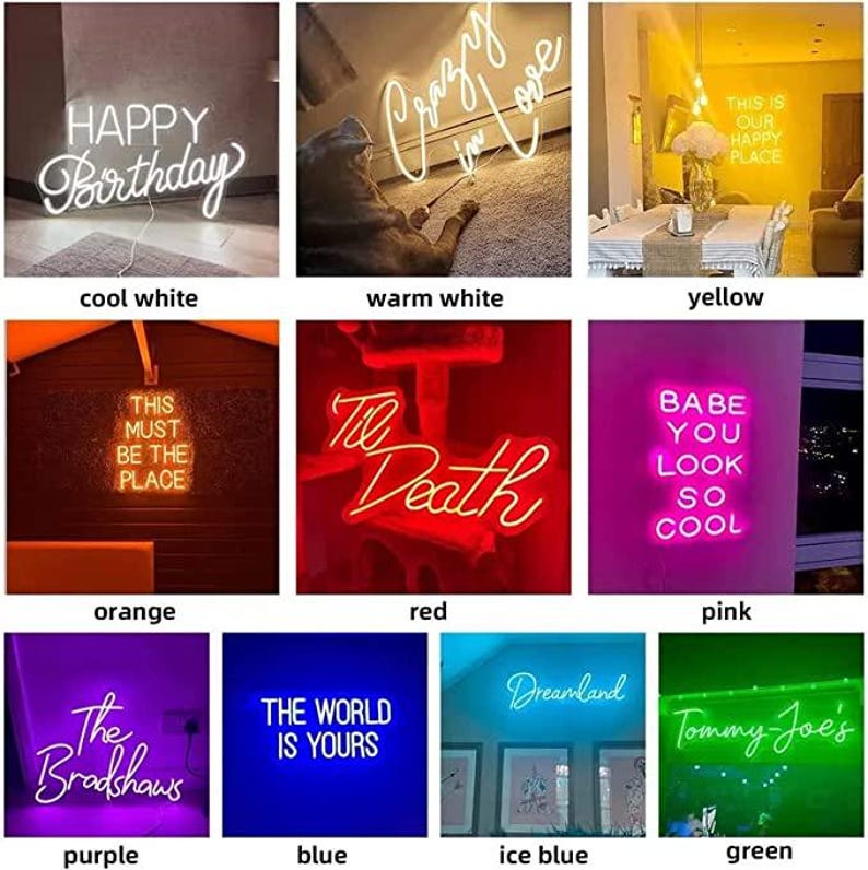 Business Logo Neon Sign – Custom LED Wall Light | Shop or Salon Decor ...