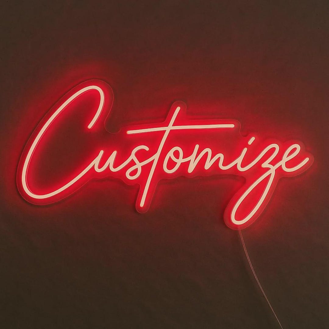 Bespoke Neon Sign | Custom Text or Quote Light for Home ...
