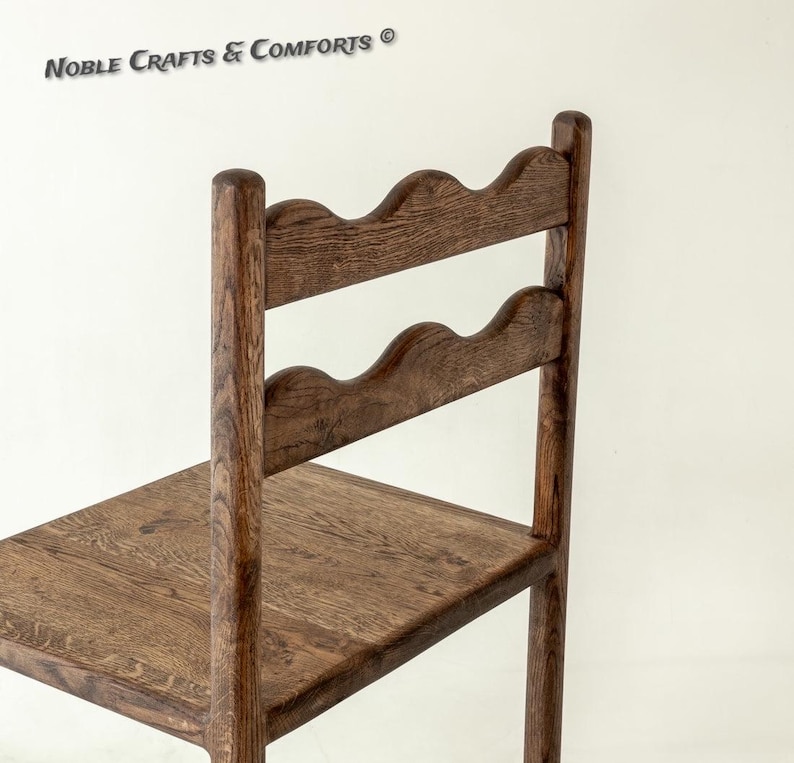 Charlie Oak Wood Counter Stool. - Etsy