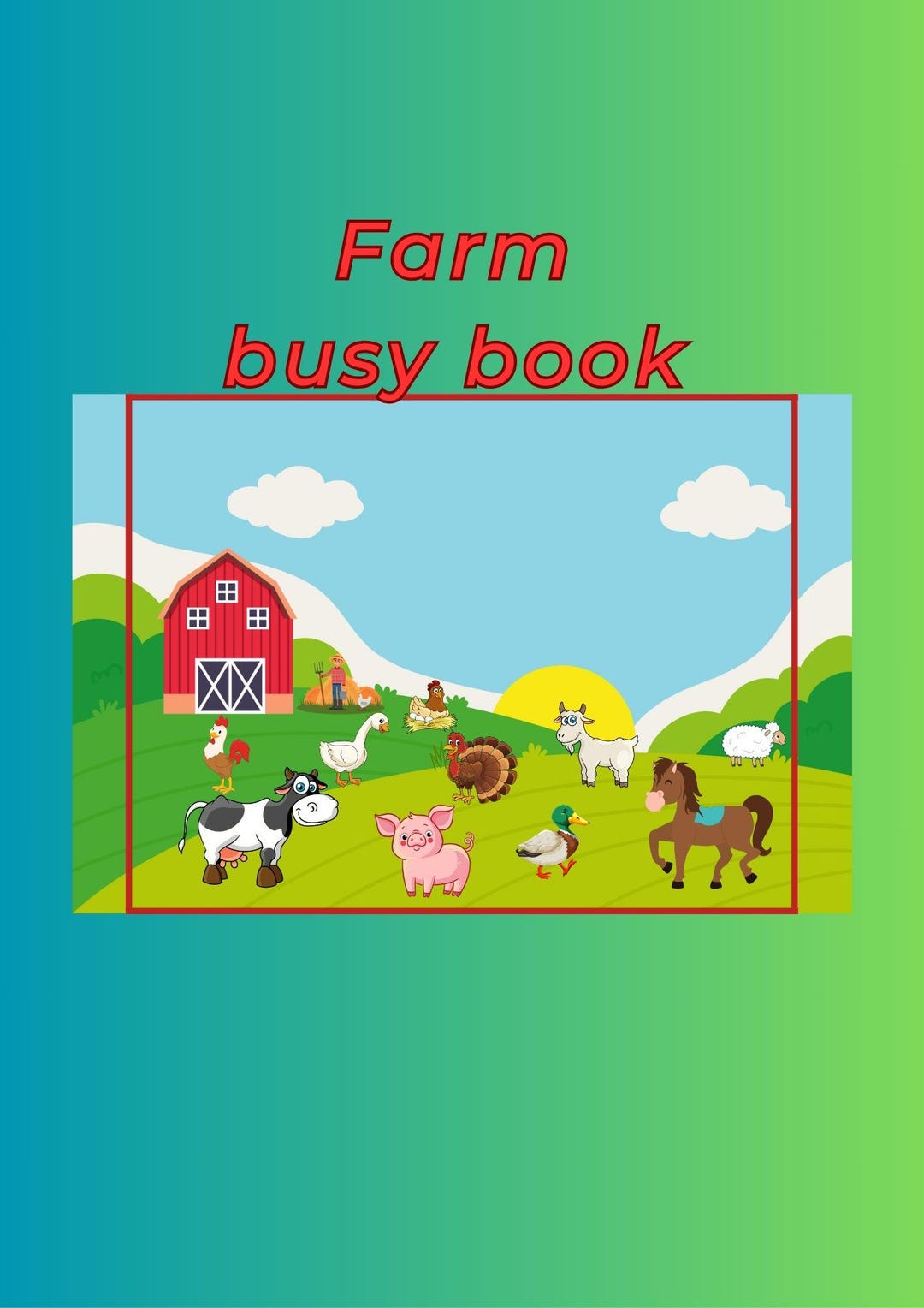 Farm Busy Book for Toddler, Printable Learning Activity (PDF) - Etsy
