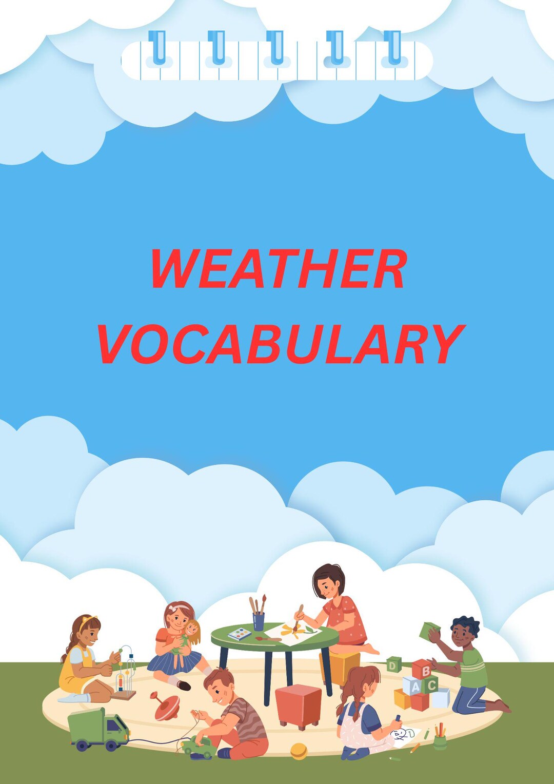 Preschool and Kindergarten Learning Activity | Weather Worksheets ...