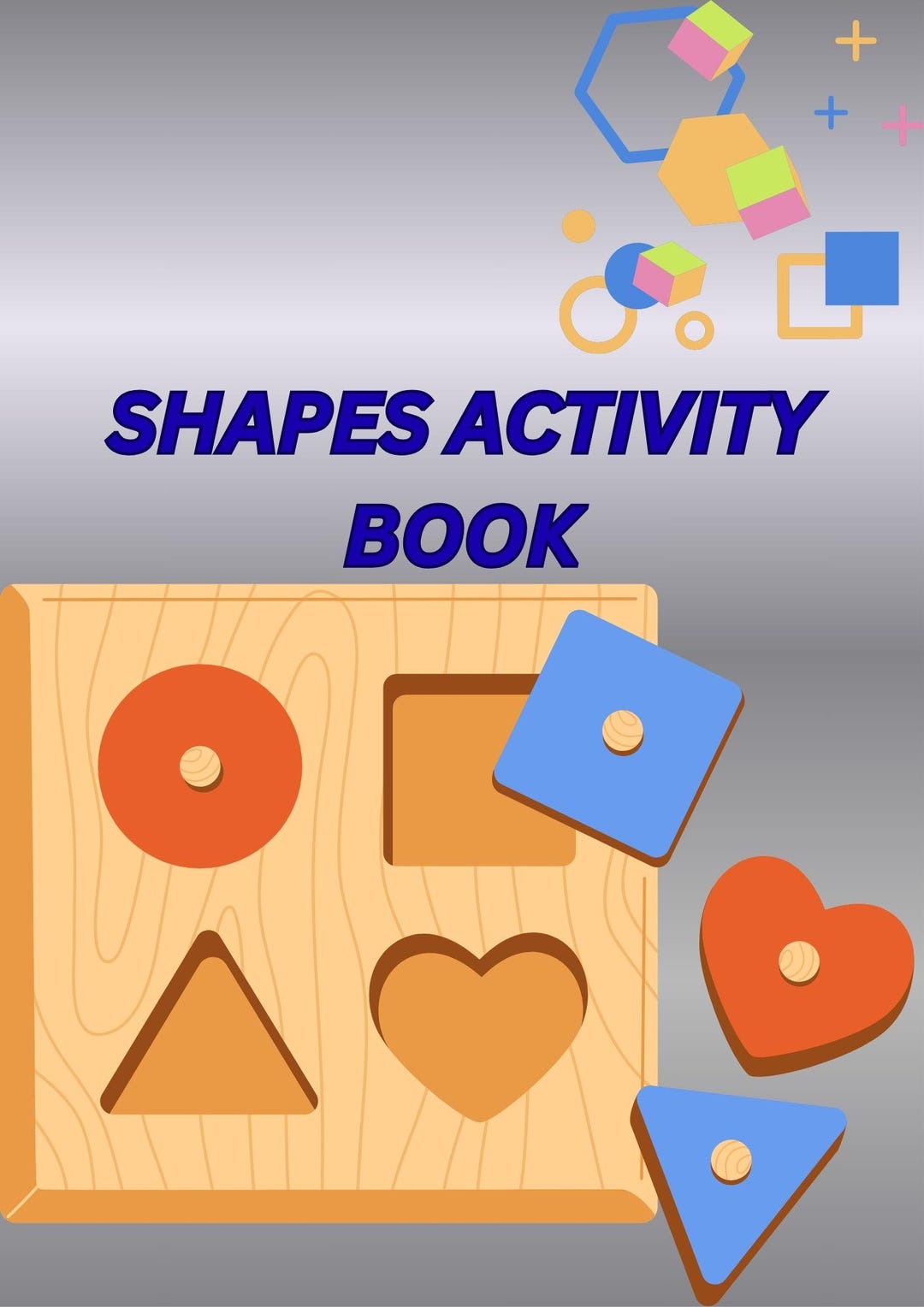 Shapes Activity Book, Kids Learning Workbook - Etsy