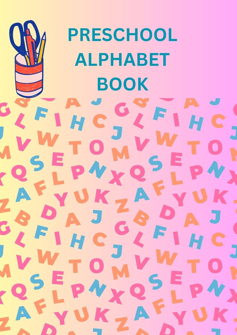 Preschool Alphabet Book Printable for Kids | ABC Learning Workbook ...