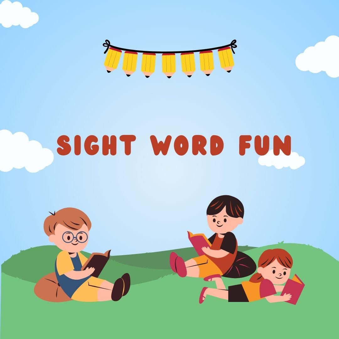Sight Words Fun Bundle/ Coloring Sheets/sight Words Activity Pack ...
