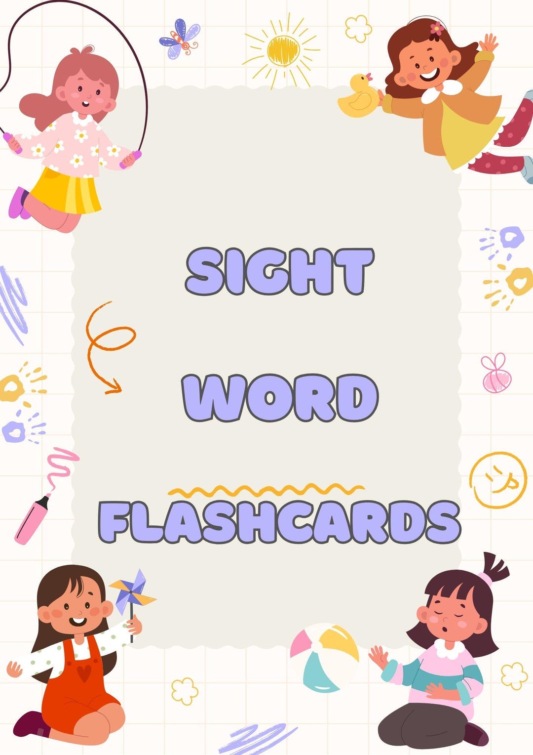 Sight Words Activity Pack: Flashcards, Coloring, Tracing Printable for ...
