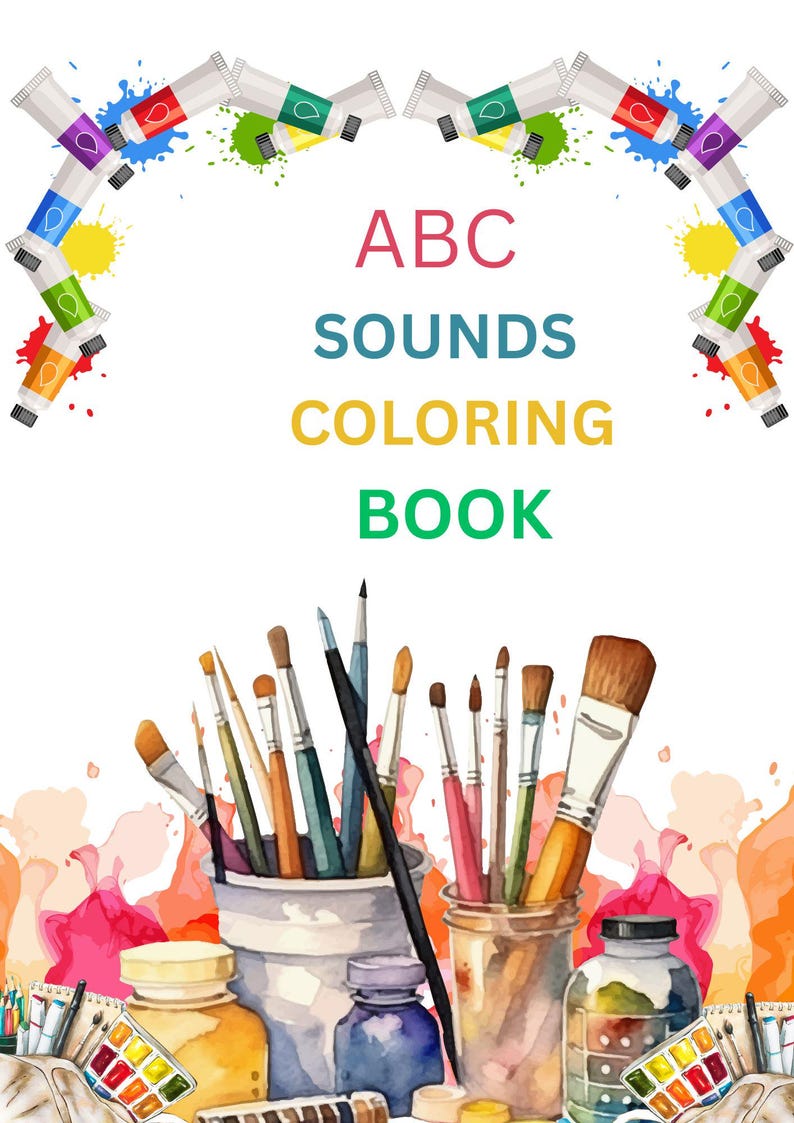 ABC Sounds Coloring Book, Letter Phonics Worksheets - Etsy