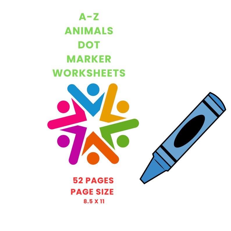 A-Z Animals Dot Marker Worksheets Printable for Kids | Alphabet Art ...
