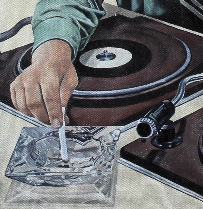 Art Print Oil Painting Record Player Surrealism Home - Etsy