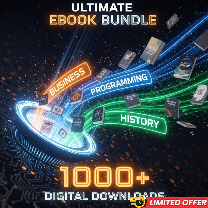 Ultimate Ebook Bundle | 1000+ Digital Downloads | Business, Computer ...