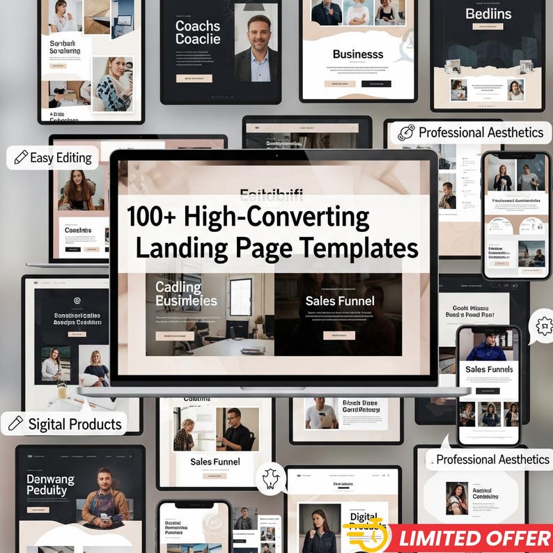 100+ High-converting Landing Page Templates | Editable Designs for ...