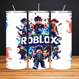 Roblox Sublimation Tumbler Wrap PNG - 20oz Skinny Tumbler Wrap - Gaming ...