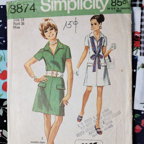 Simplicity Pattern 8874 - Etsy