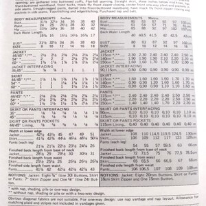 Vogue 9854 Misses' Jacket, Skirt and Pants 1970s Size 12 - Etsy