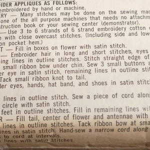 Simplicity 8810 Transfer Pattern (for Applique) 1970 - 9 Children's ...